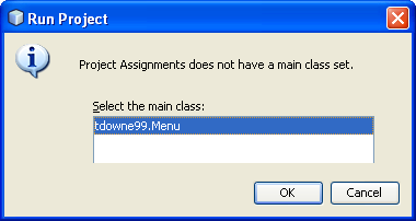 NetBeans Project for Assignments