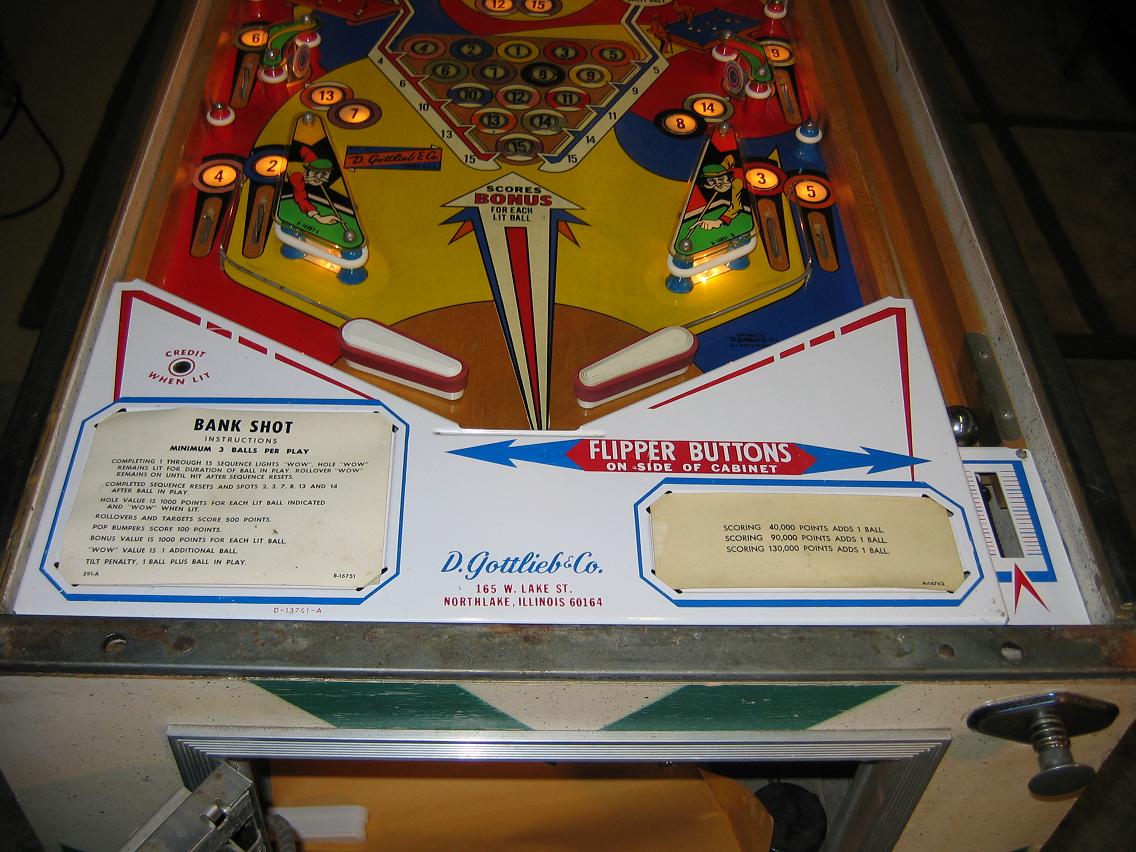 Gottlieb Bank Shot Pinball