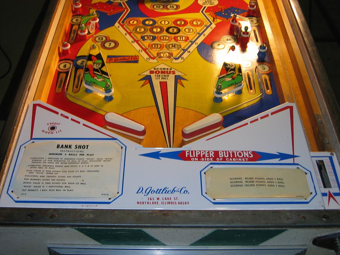Gottlieb Bank Shot Pinball