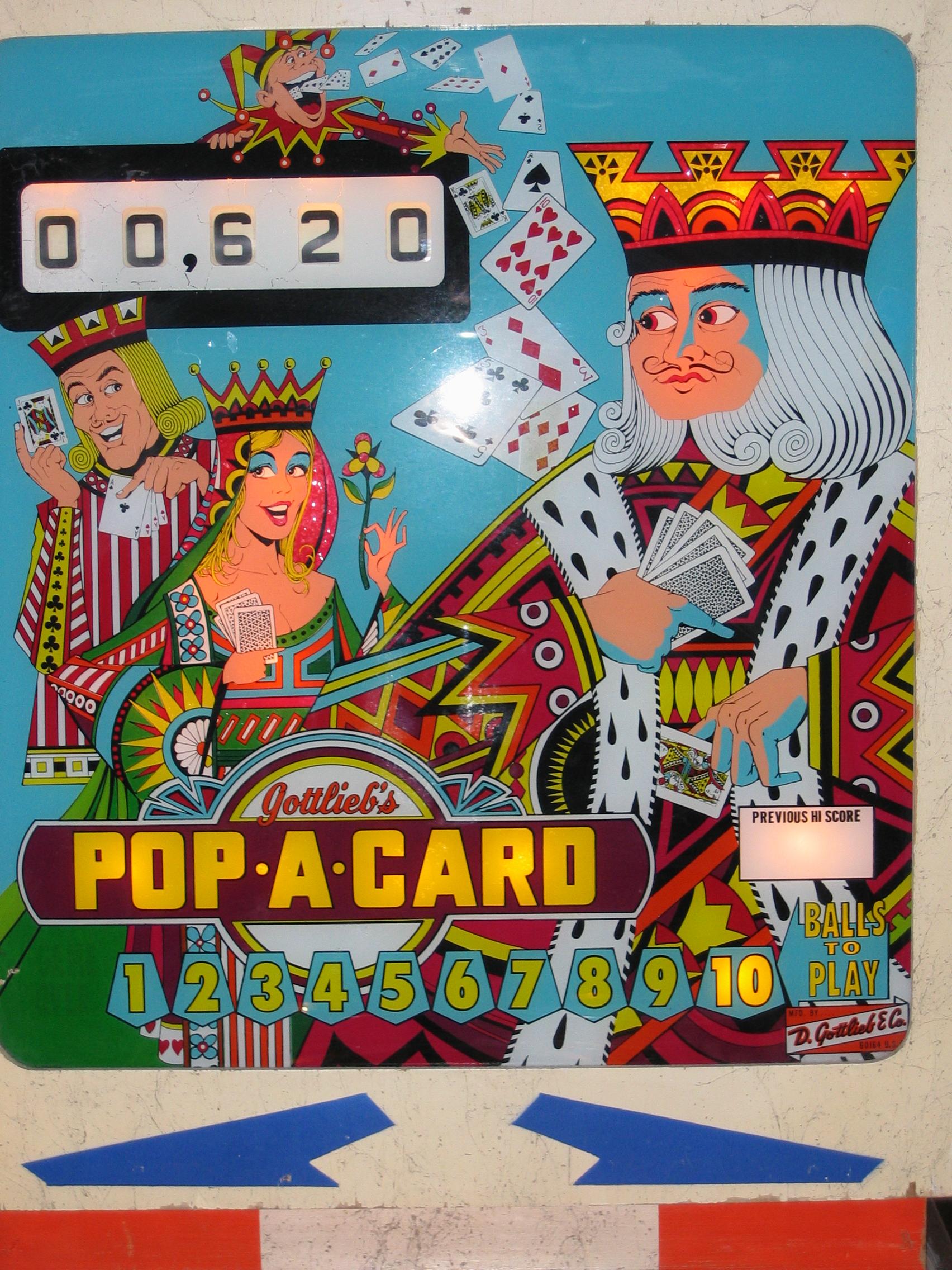 Gottlieb Pop-A-Card Pinball